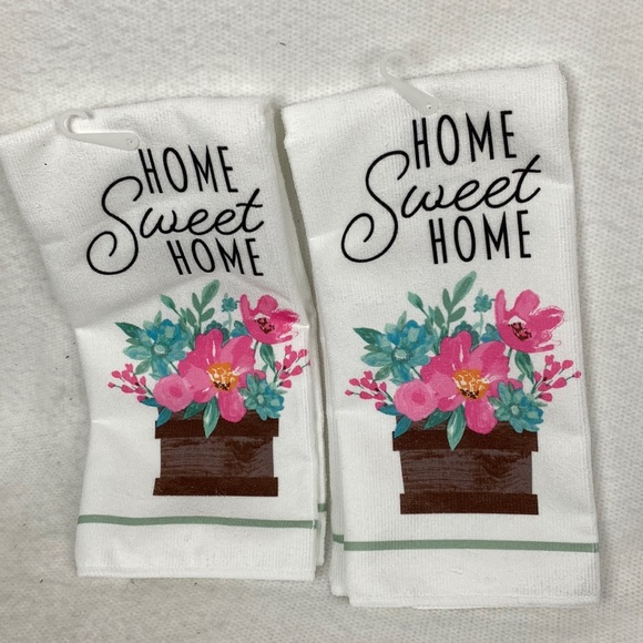 Home Collection | Kitchen | 2 Piece Kitchen Towels Home Sweet Home ...
